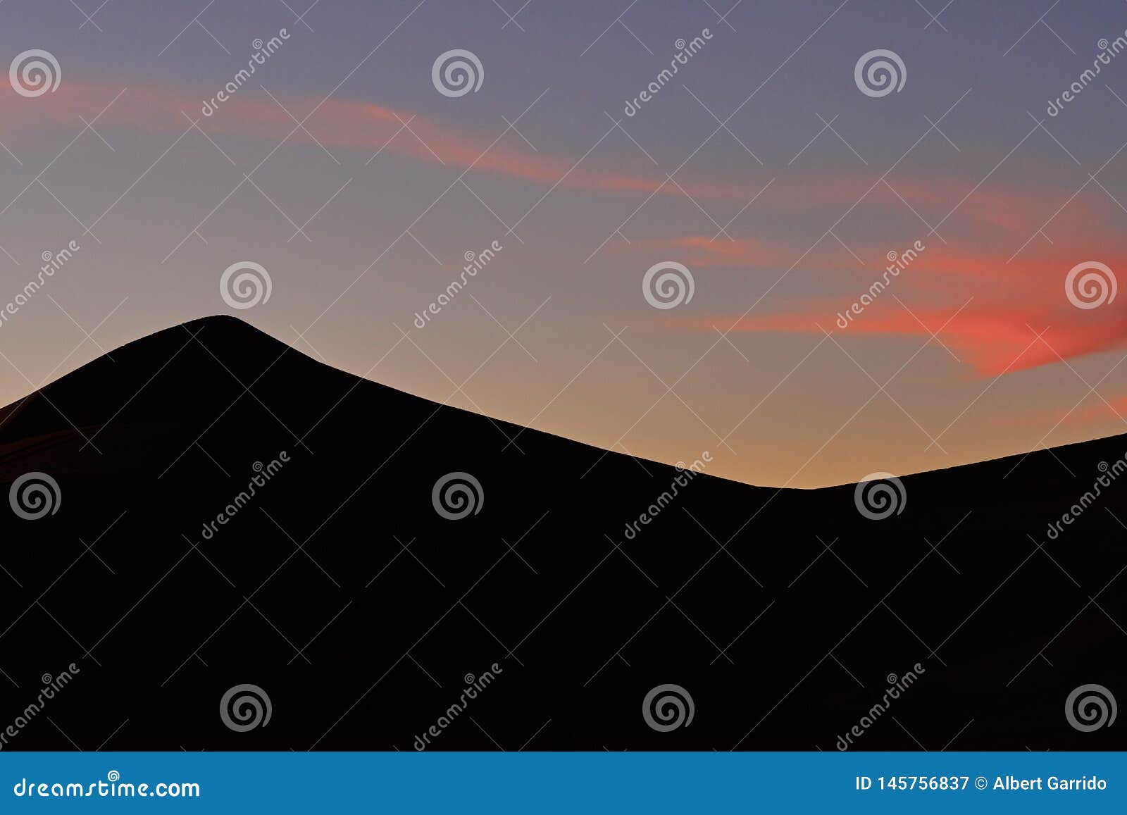 Backlight in the Desert, at Sunset Stock Image - Image of backlight ...