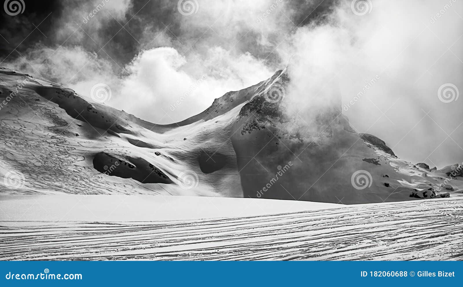 Backlight on the Peaks of the Alps Stock Photo - Image of clouds, peak ...