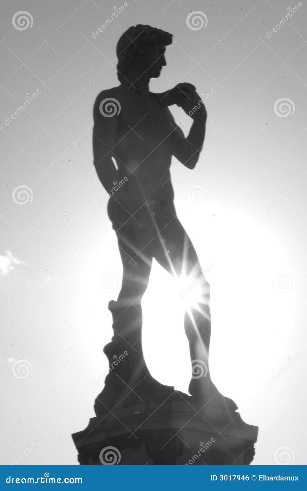 Backlight Statue stock photo. Image of europe, clipping - 3017946