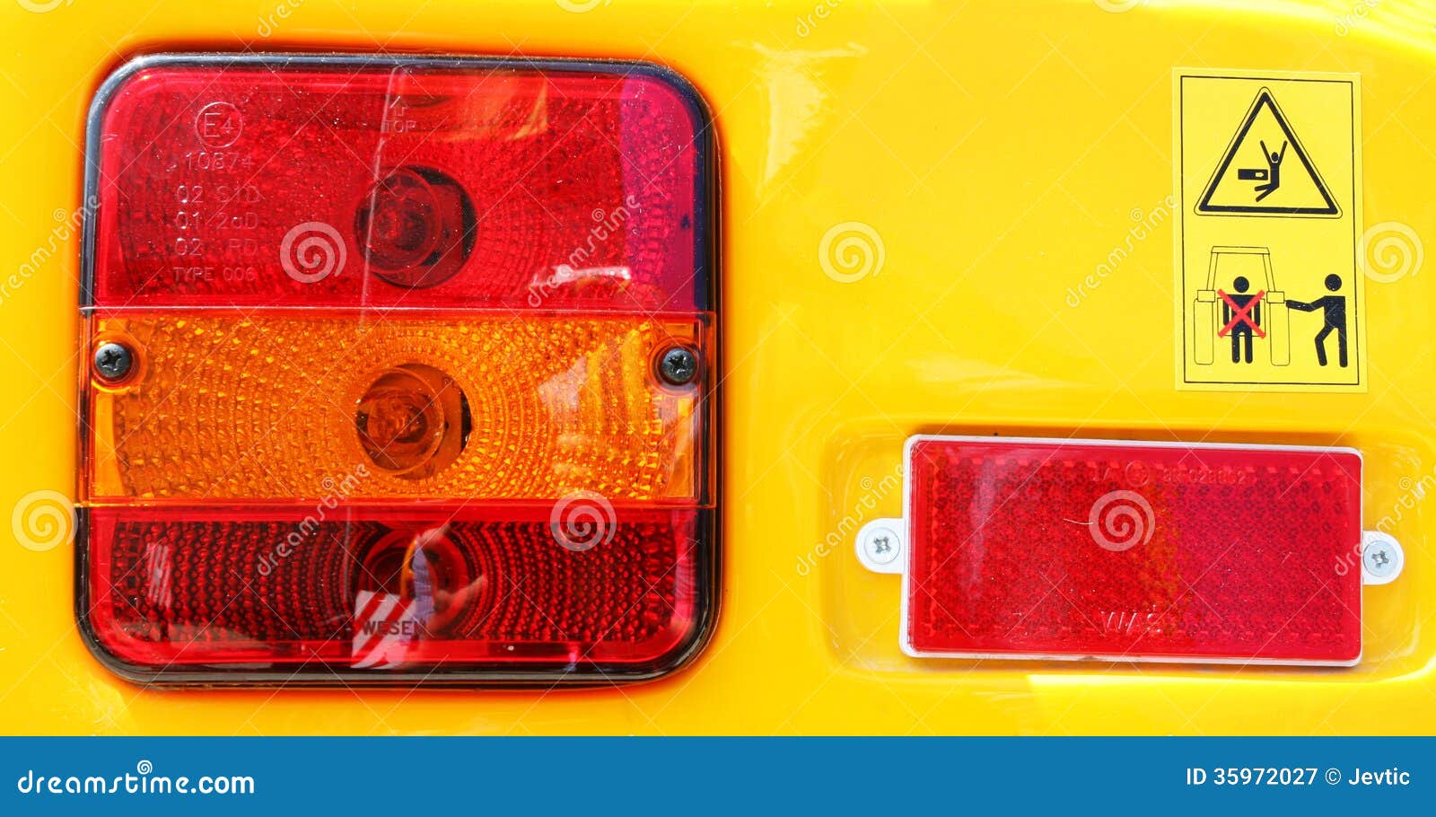 Backlight and Warning Signs Stock Image - Image of drive, icon: 35972027