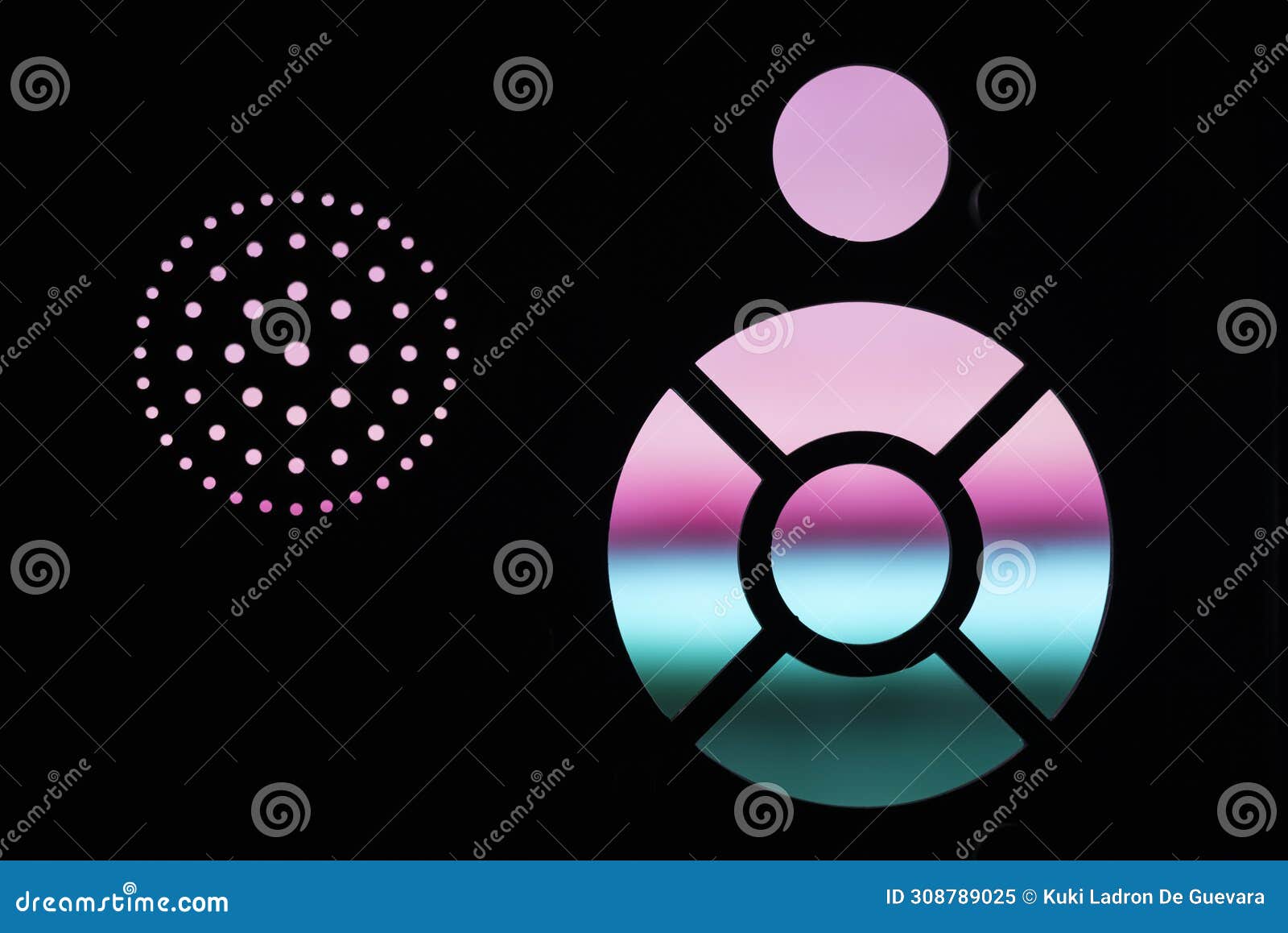 Backlighting of Circular Windows, Silhouettes of Icons and Symbols ...