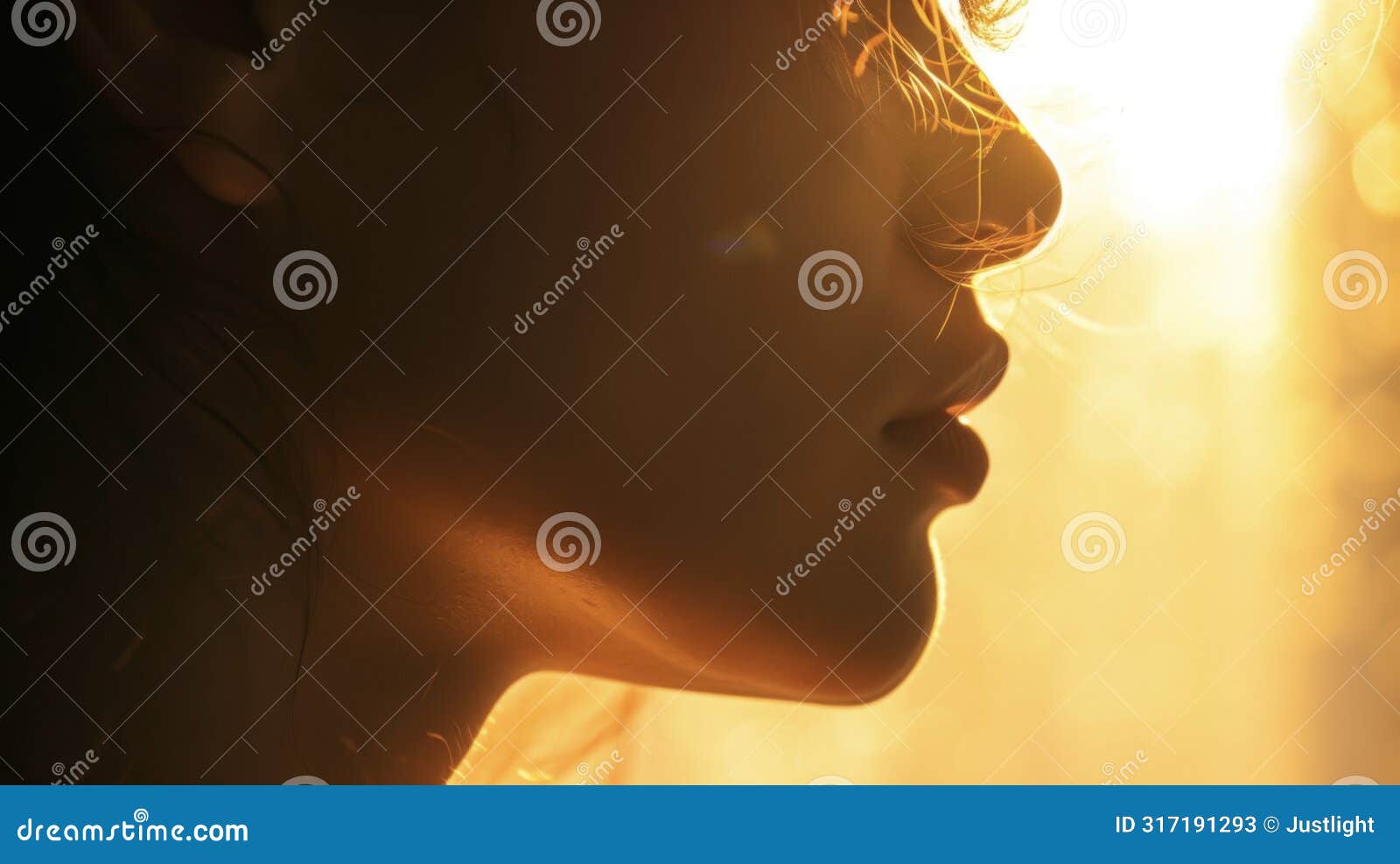 The Backlighting Creates a Soft Ethereal Quality Around the Profile of ...