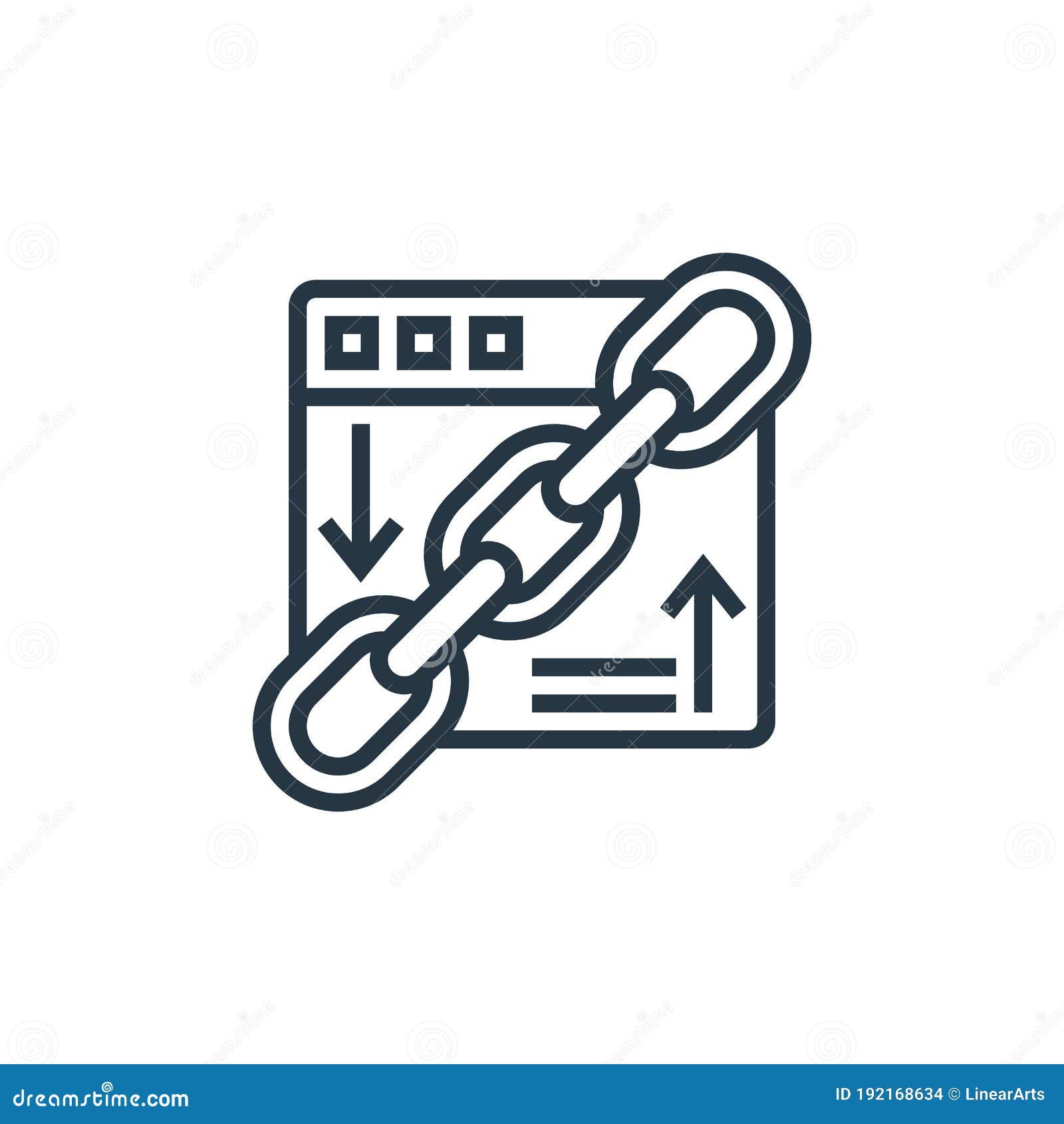 Backlink Icon Vector from Digital Marketing Concept. Thin Line ...