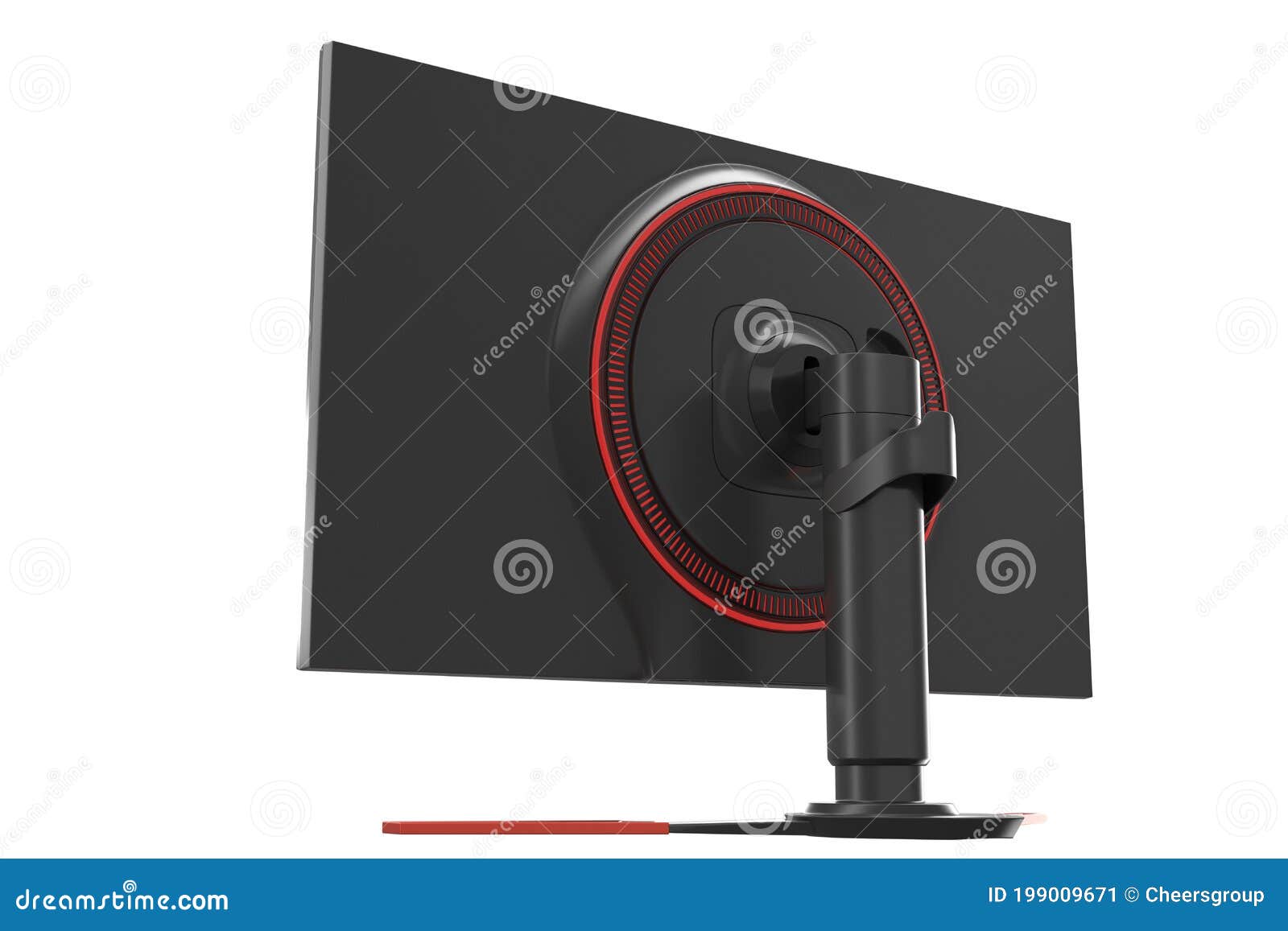 Backlit of Back Side of Professional Display for Gamers and Designers ...