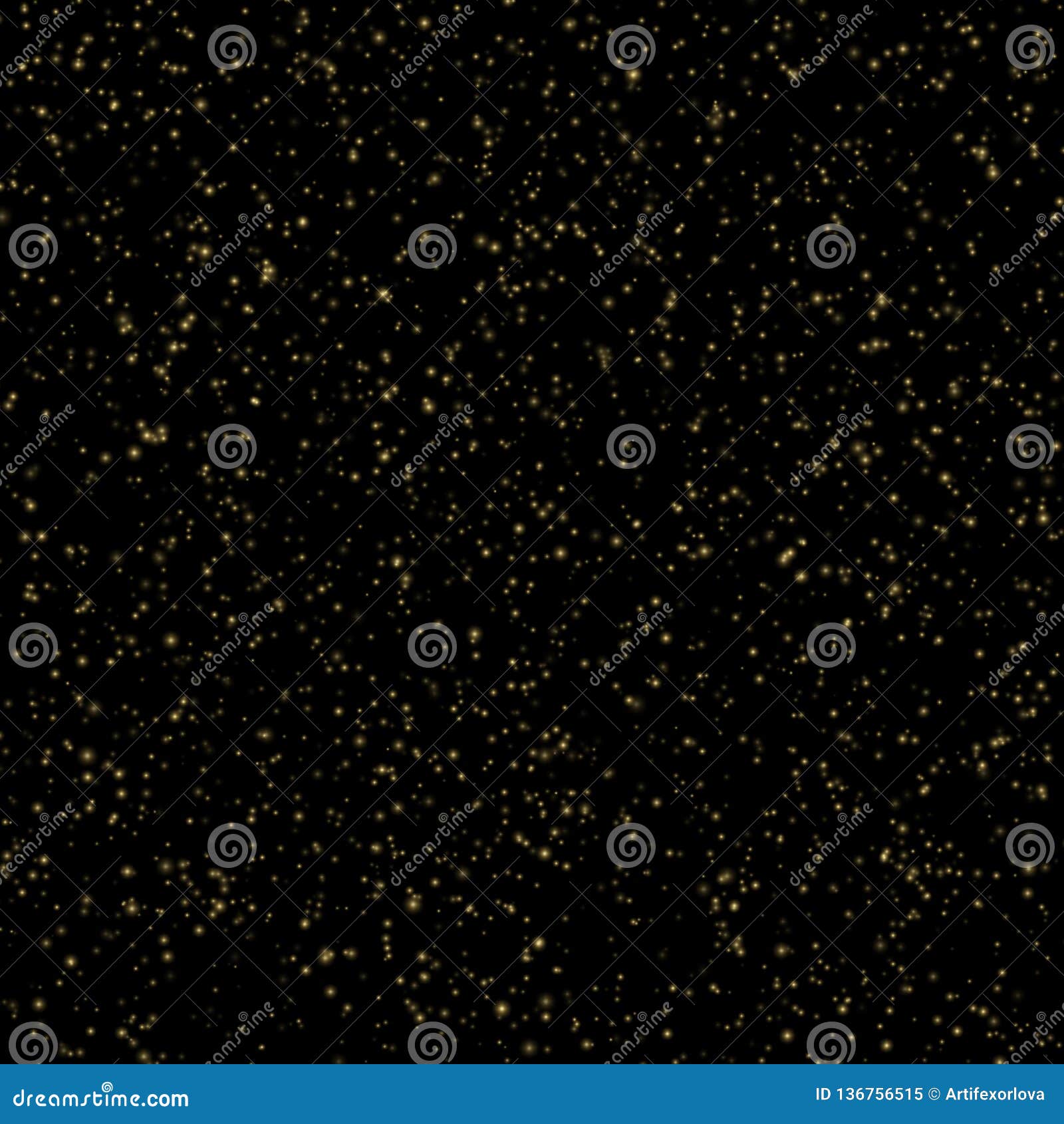 Backlit Gold Dust Particles Abstract Background. EPS 10 Stock Vector ...