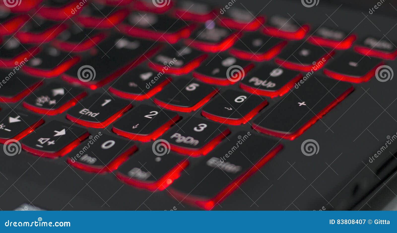 Backlit laptop numpad stock image. Image of computer - 83808407