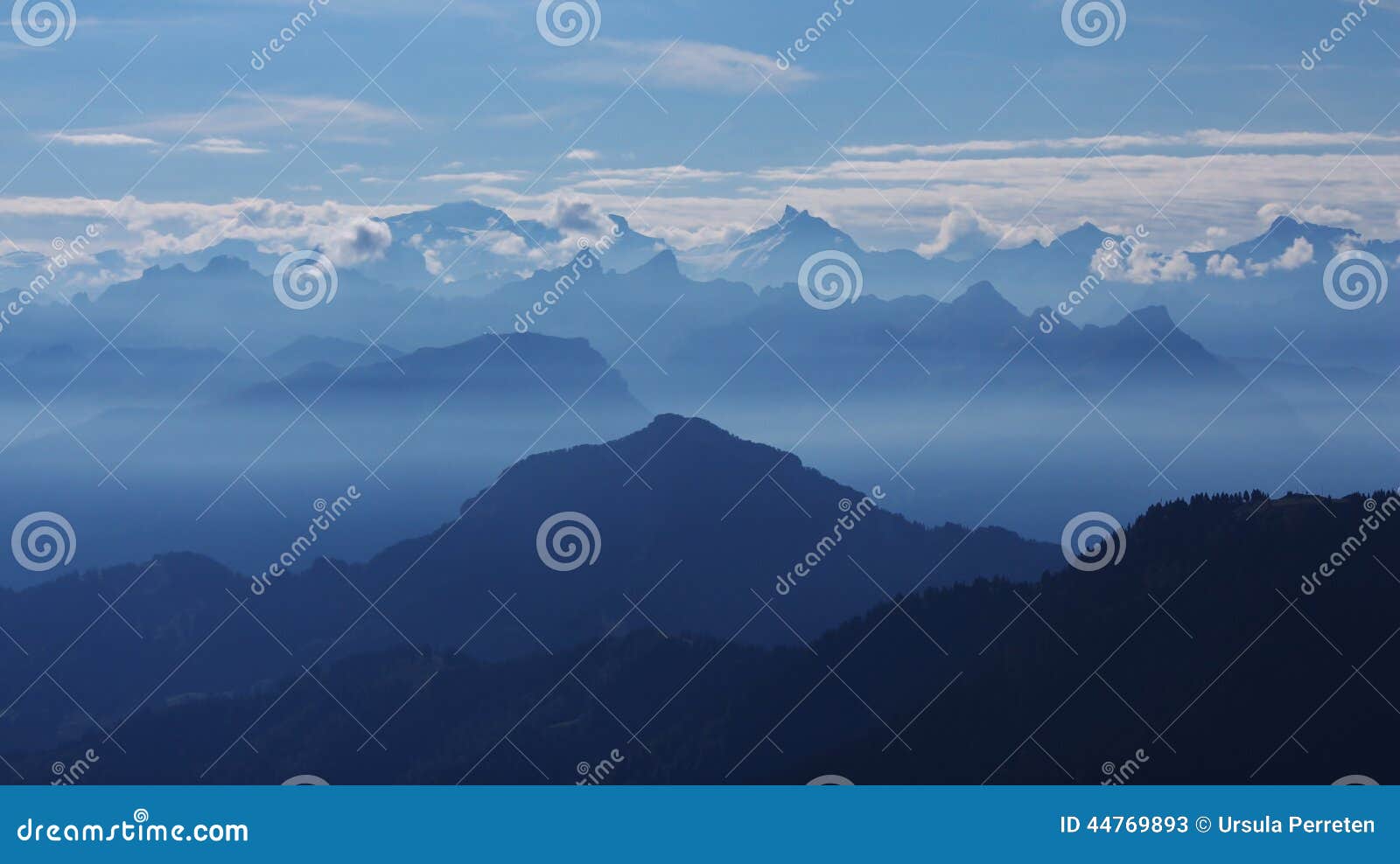 Backlit mountain ranges stock image. Image of panorama - 44769893