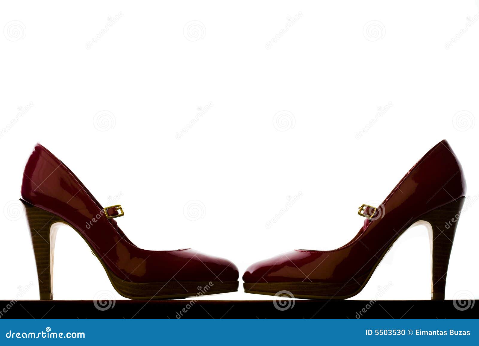 Backlit Pair of Red High Heels Stock Photo - Image of shoes, womanswear ...