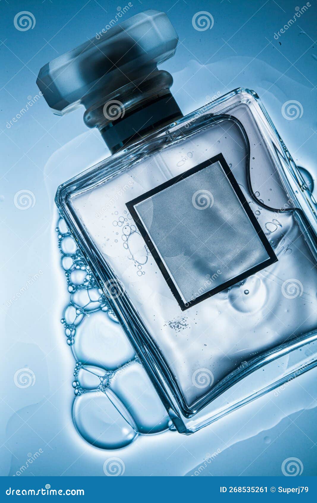 Backlit Perfume Bottle Shot in Studio Stock Image - Image of beauty ...