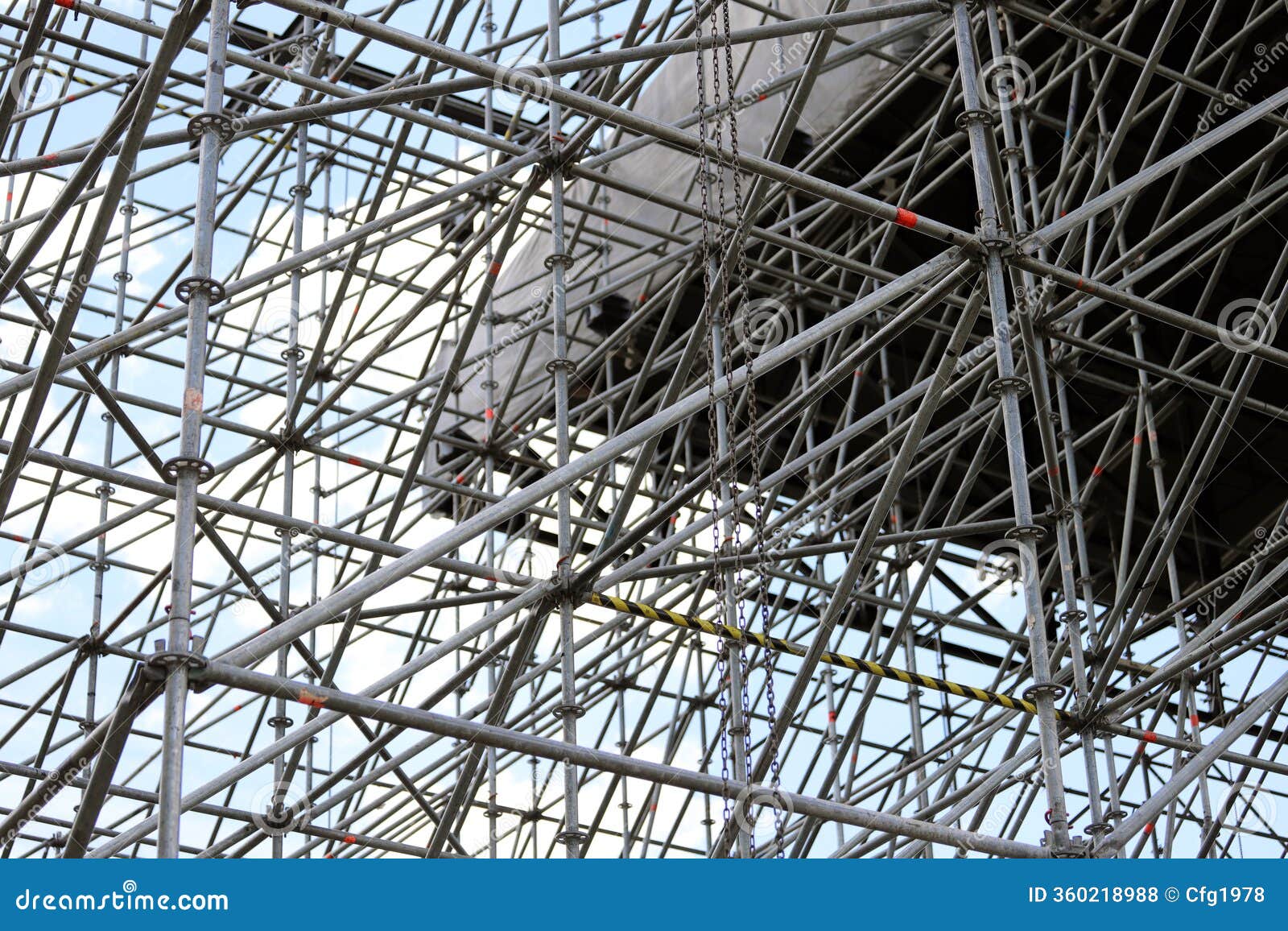 Backlit Professional Outdoor Stage Structure Stock Photo - Image of ...