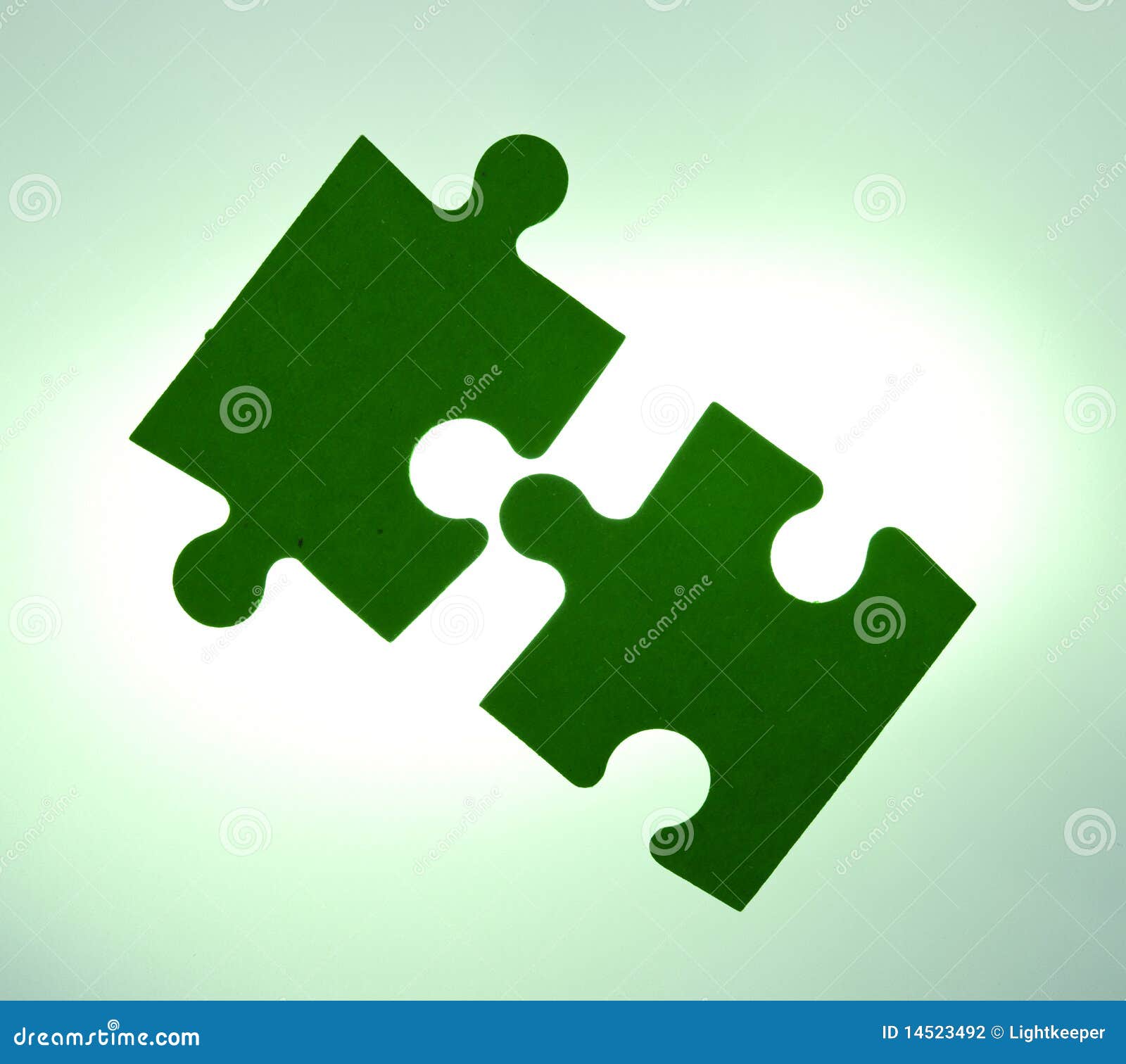 Backlit Puzzle Pieces - Solution Concept Stock Photo - Image of green ...