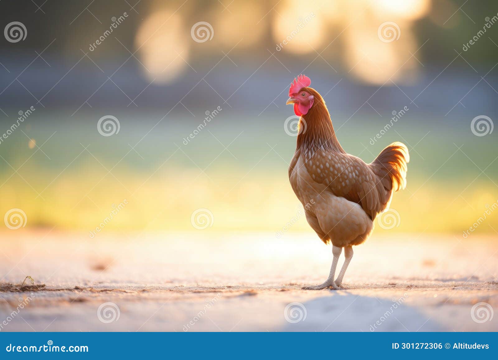 Backlit Silhouette Of A Hen At Sunrise Stock Photo | CartoonDealer.com ...