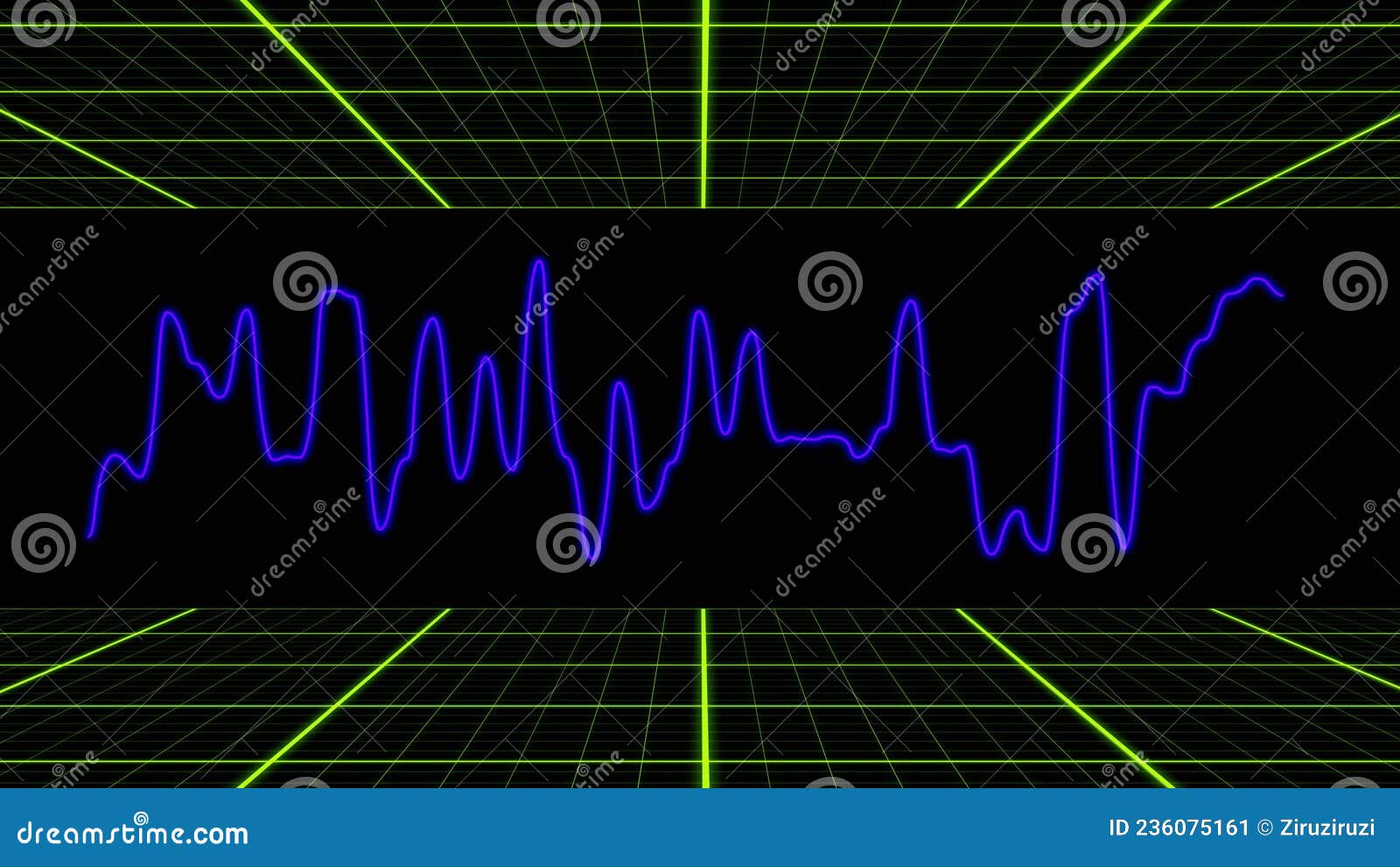 Backlit Virtual Field, Digital Game Space, Electronic Data Diagram ...