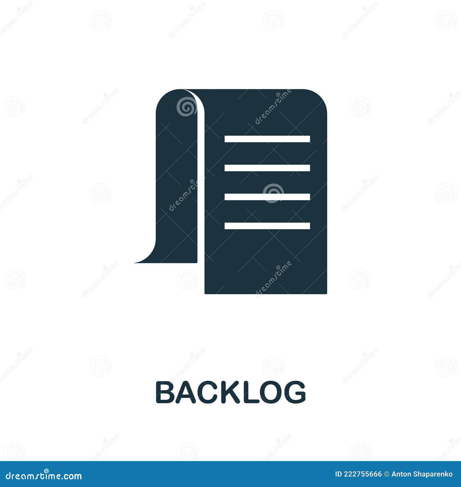 Backlog Icon Vector From Industrial Process Concept. Thin Line ...
