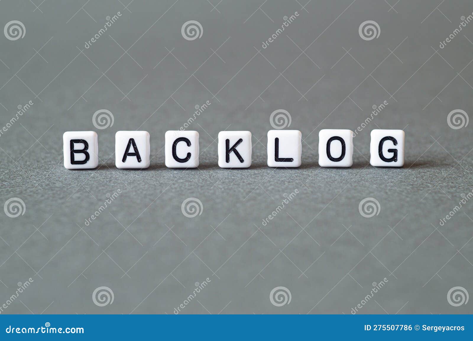 Backlog - Word Concept on Cubes Stock Photo - Image of text, management ...