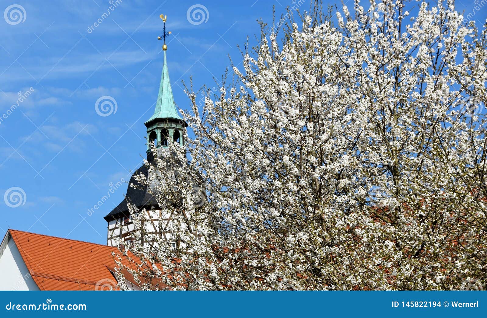 Backnang City Tower stock photo. Image of germany, background - 145822194