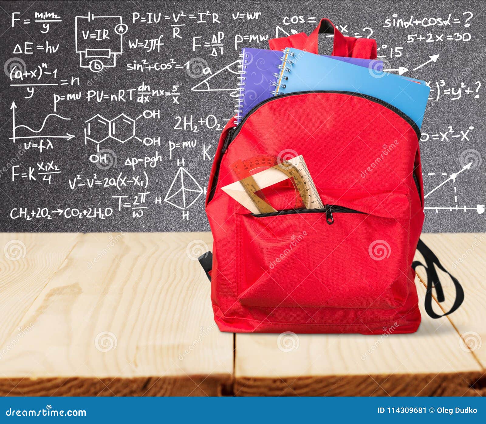 Backpack stock image. Image of studying, zipper, school - 114309681