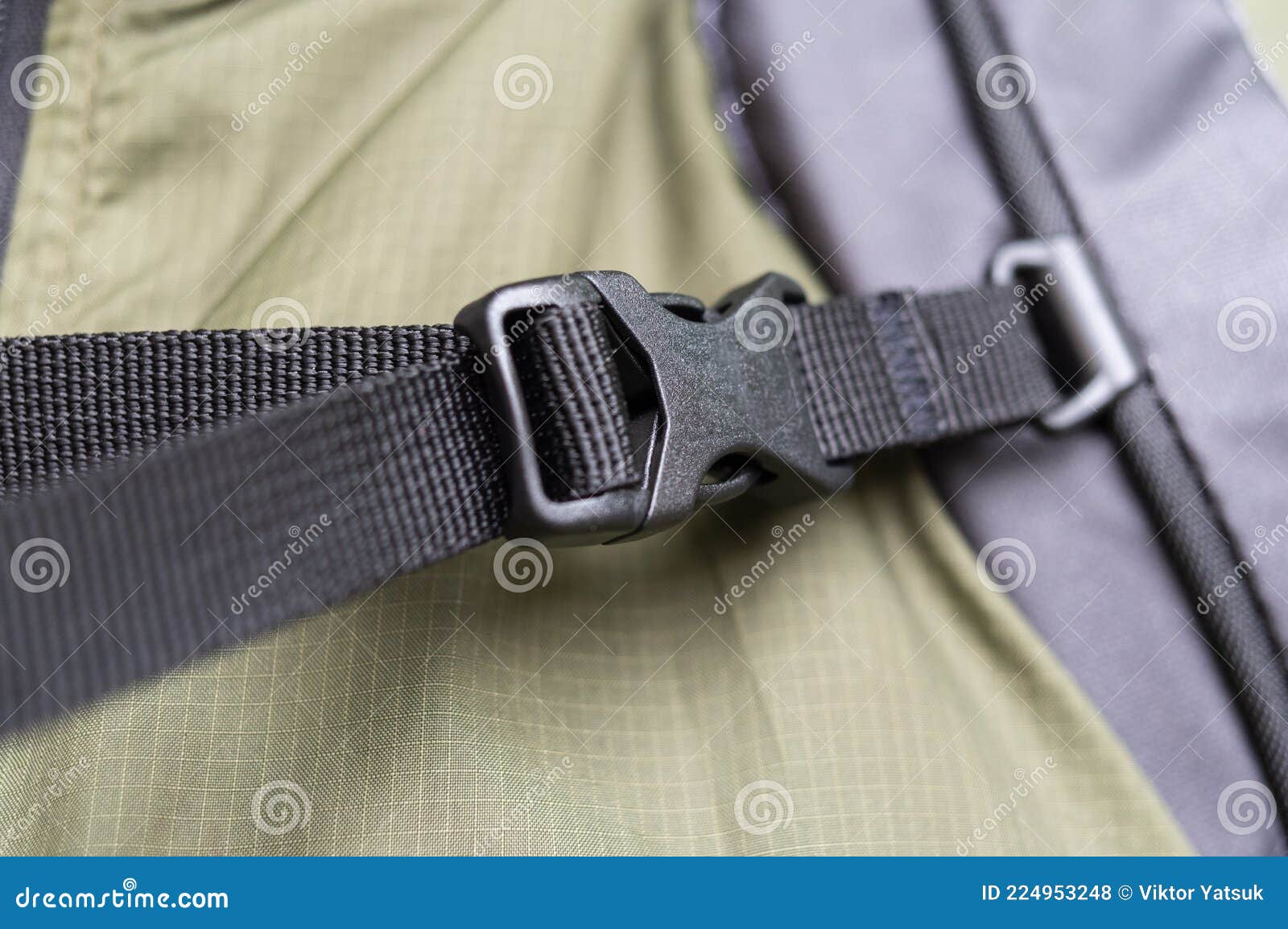 Backpack Chest Buckle. Touring Backpack Strap with Buckle. Black Fastex ...