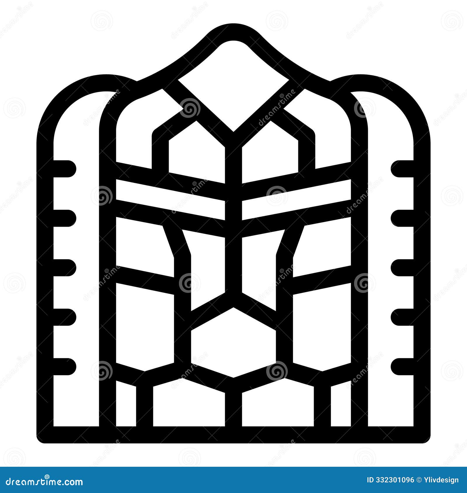 Backpack with Ergonomic Back Support System Icon Stock Illustration ...