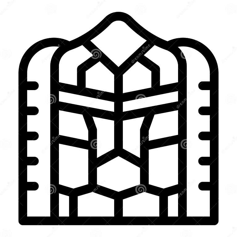 Backpack with Ergonomic Back Support System Icon Stock Illustration ...