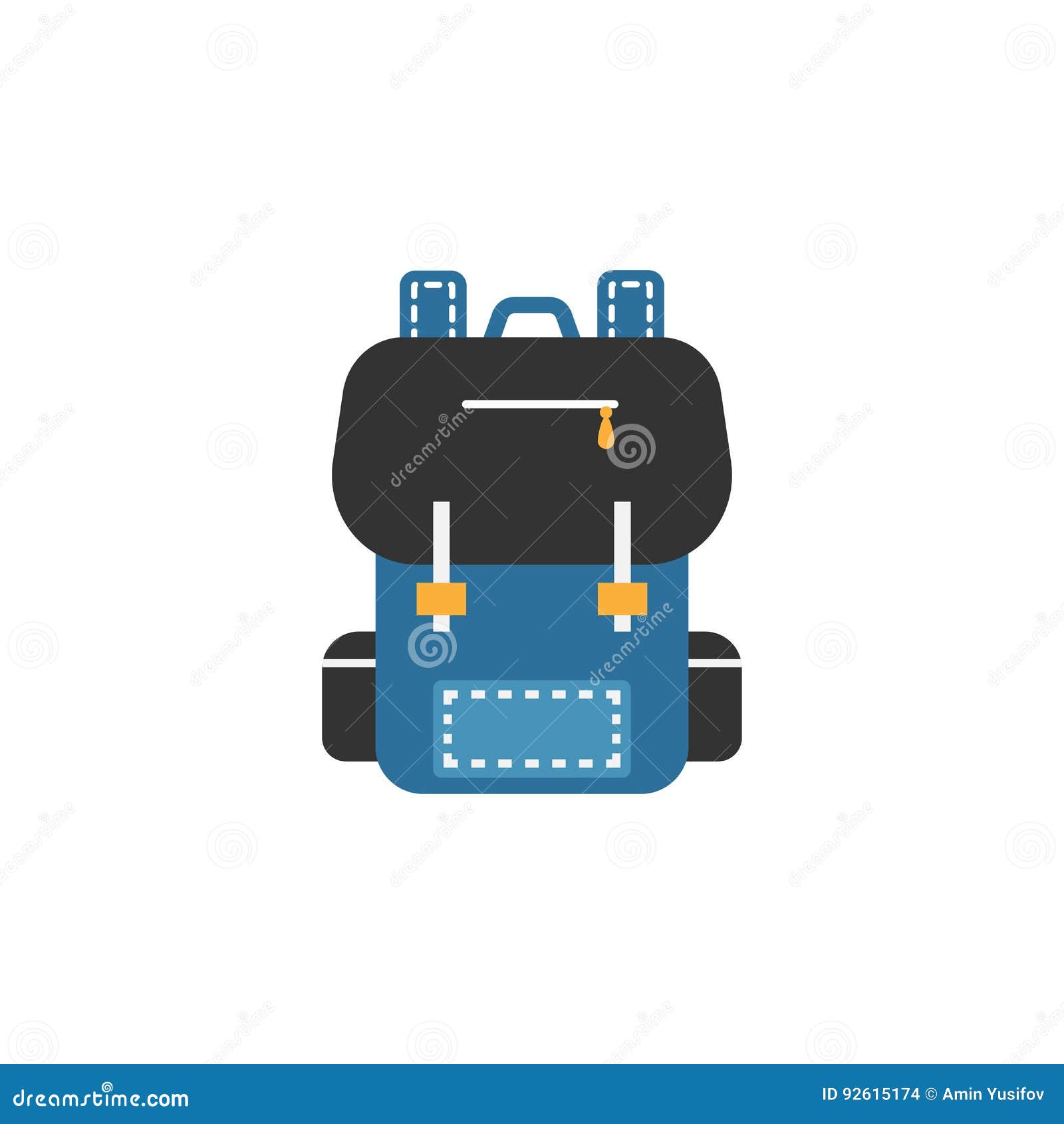 Backpack Flat Icon Stock Illustrations – 20,480 Backpack Flat Icon ...