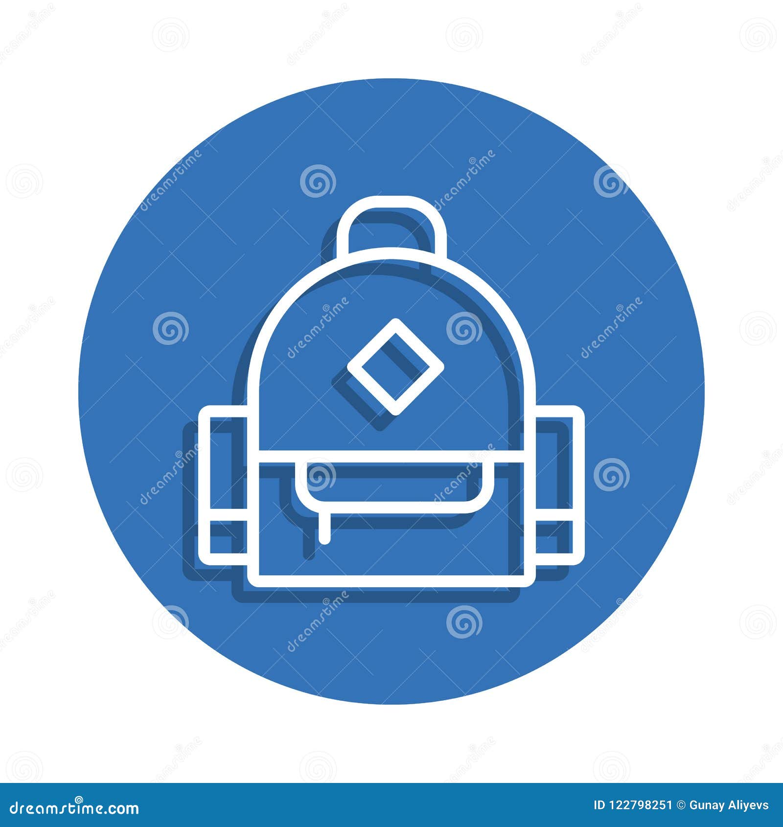 Backpack Icon. Element of Education for Mobile Concept and Web Apps ...