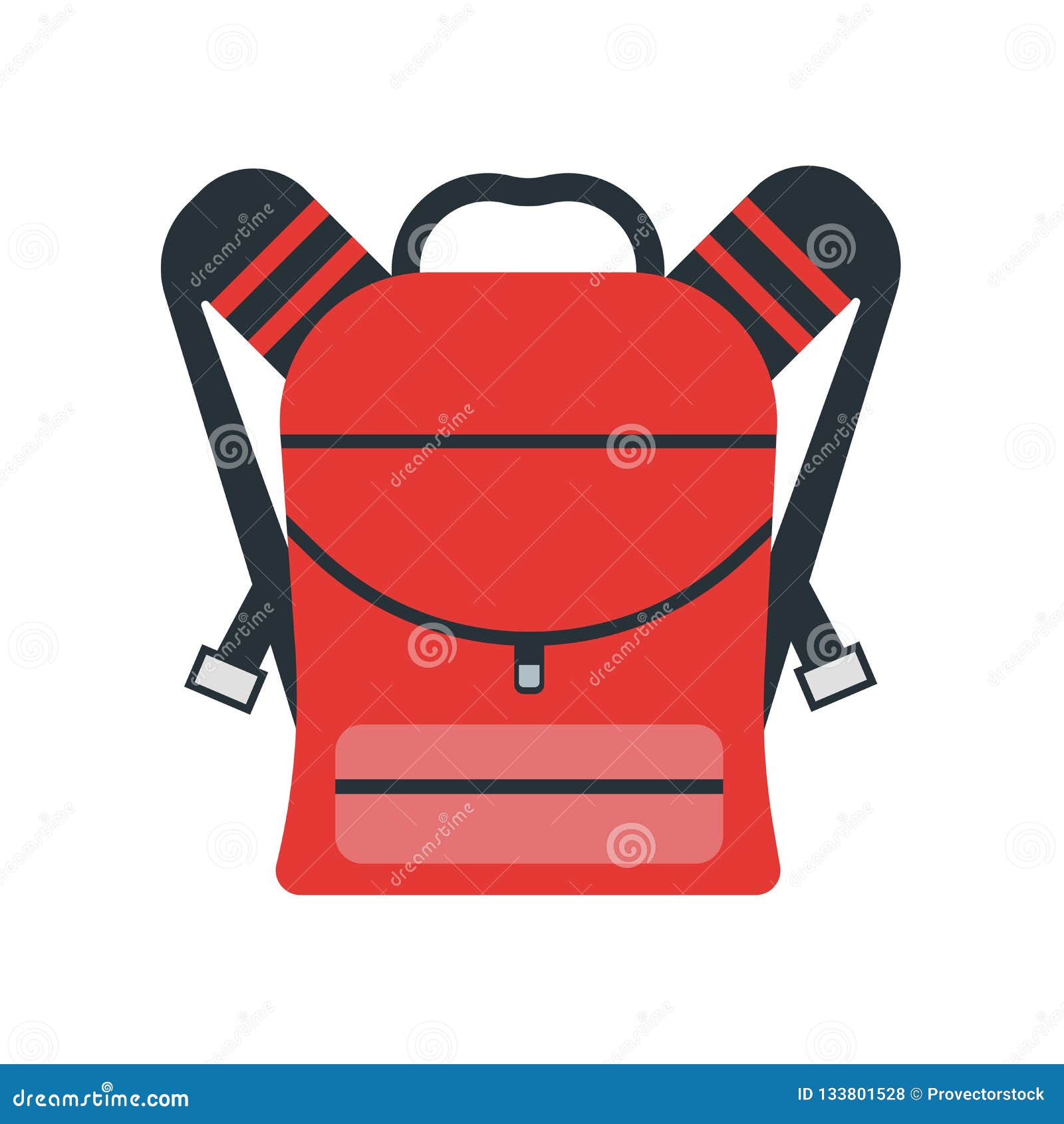 Backpack Icon Vector Sign and Symbol Isolated on White Background Stock ...