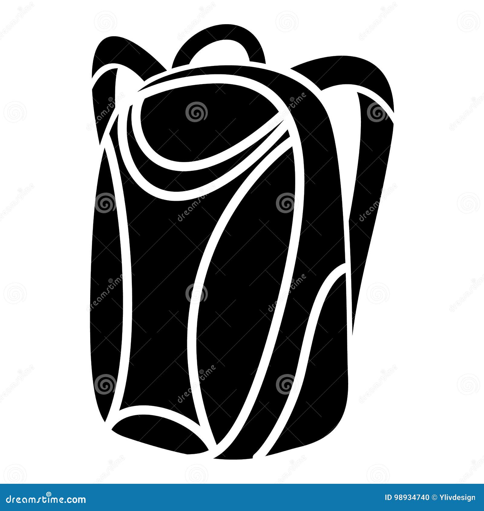 Backpack Icon, Simple Black Style Stock Vector - Illustration of ...