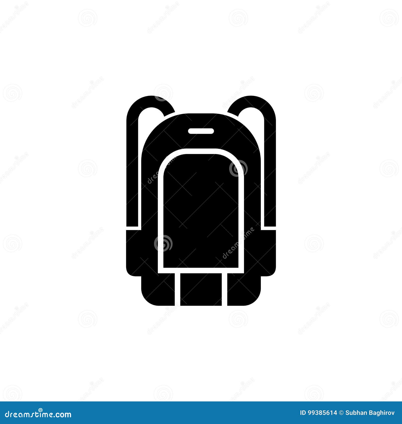 Backpack Icon Simple Flat Style Symbol Illustration Stock Vector ...