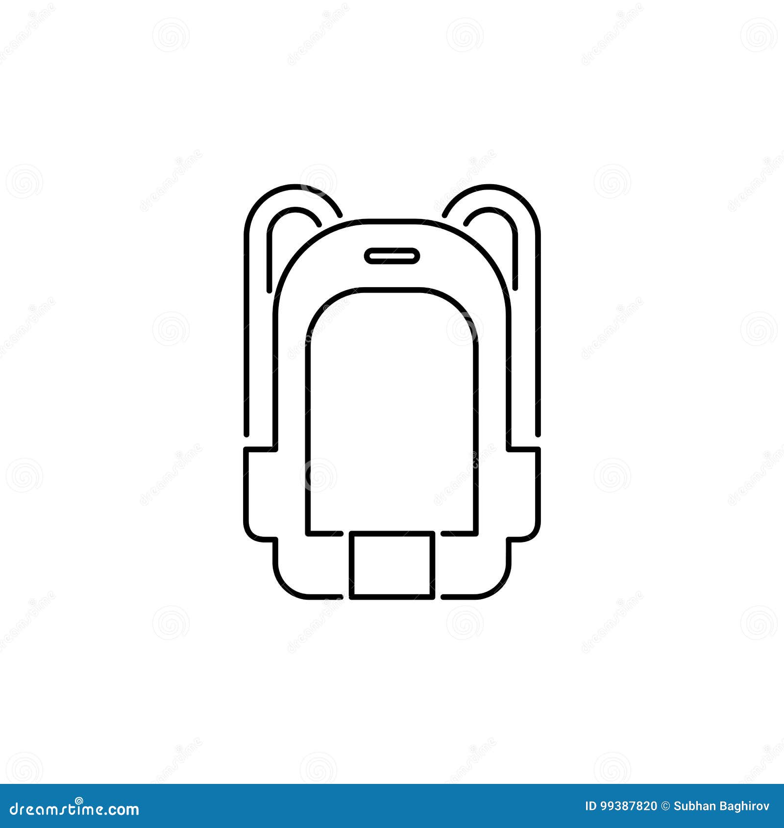 Backpack Icon Simple Flat Style Symbol Illustration Stock Vector ...
