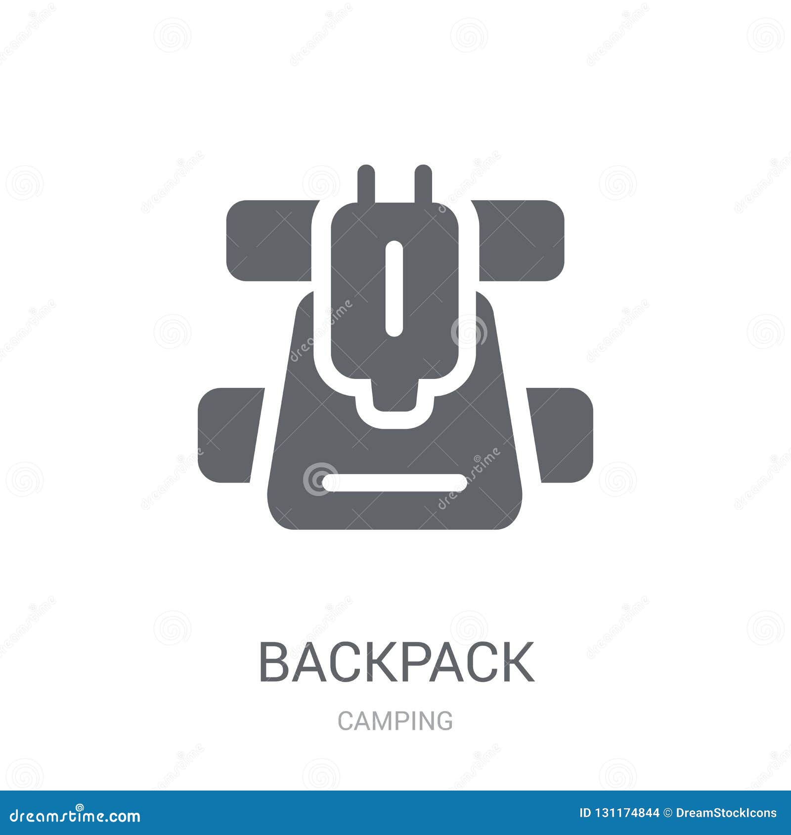 Backpack Icon. Trendy Backpack Logo Concept on White Background Stock ...