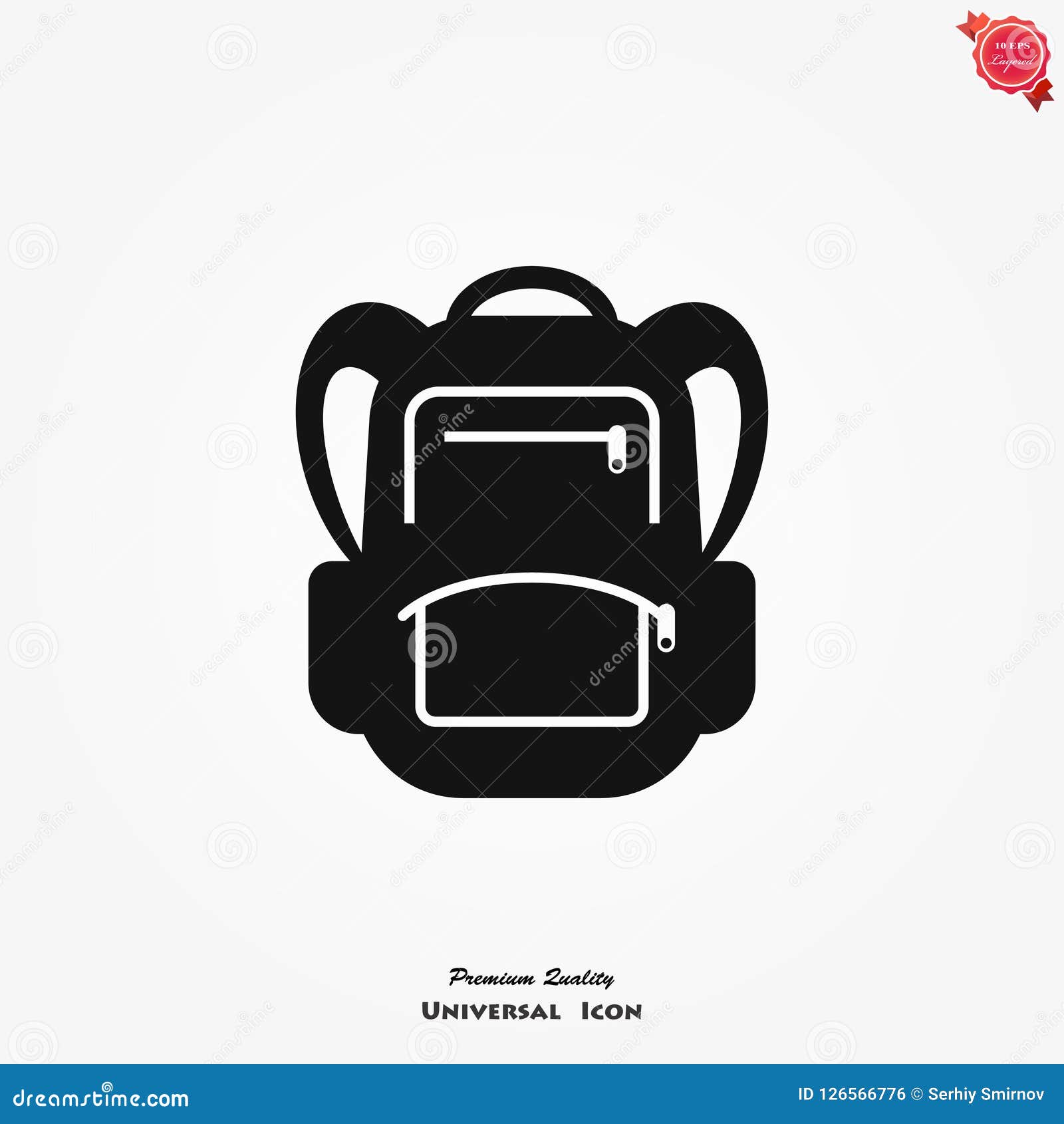 Backpack Icon, Vector High Quality Logo for Web Design and Mobile Apps ...