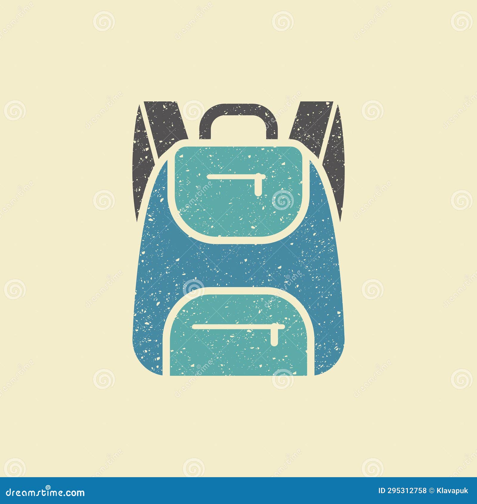 Backpack Icon Shape Black Vector Or Travel Bag And Camping Knapsack ...