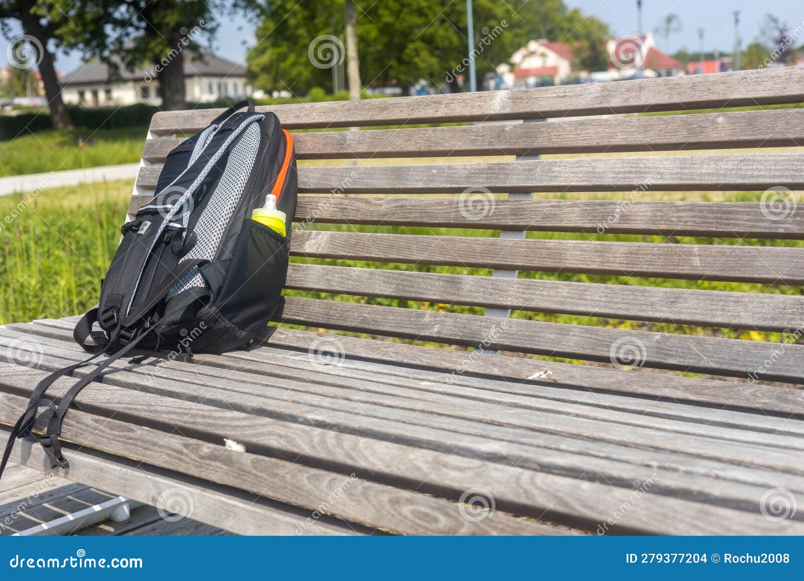 Backpack Left on the Bench, Concept, Suspicious Luggage, Lost Items ...