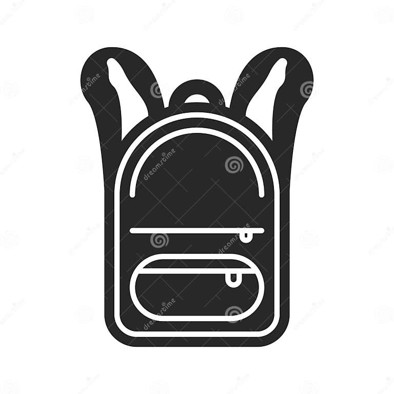 Backpack Logo Vector Icon. Black Backpack. a Symbol of Learning is a ...