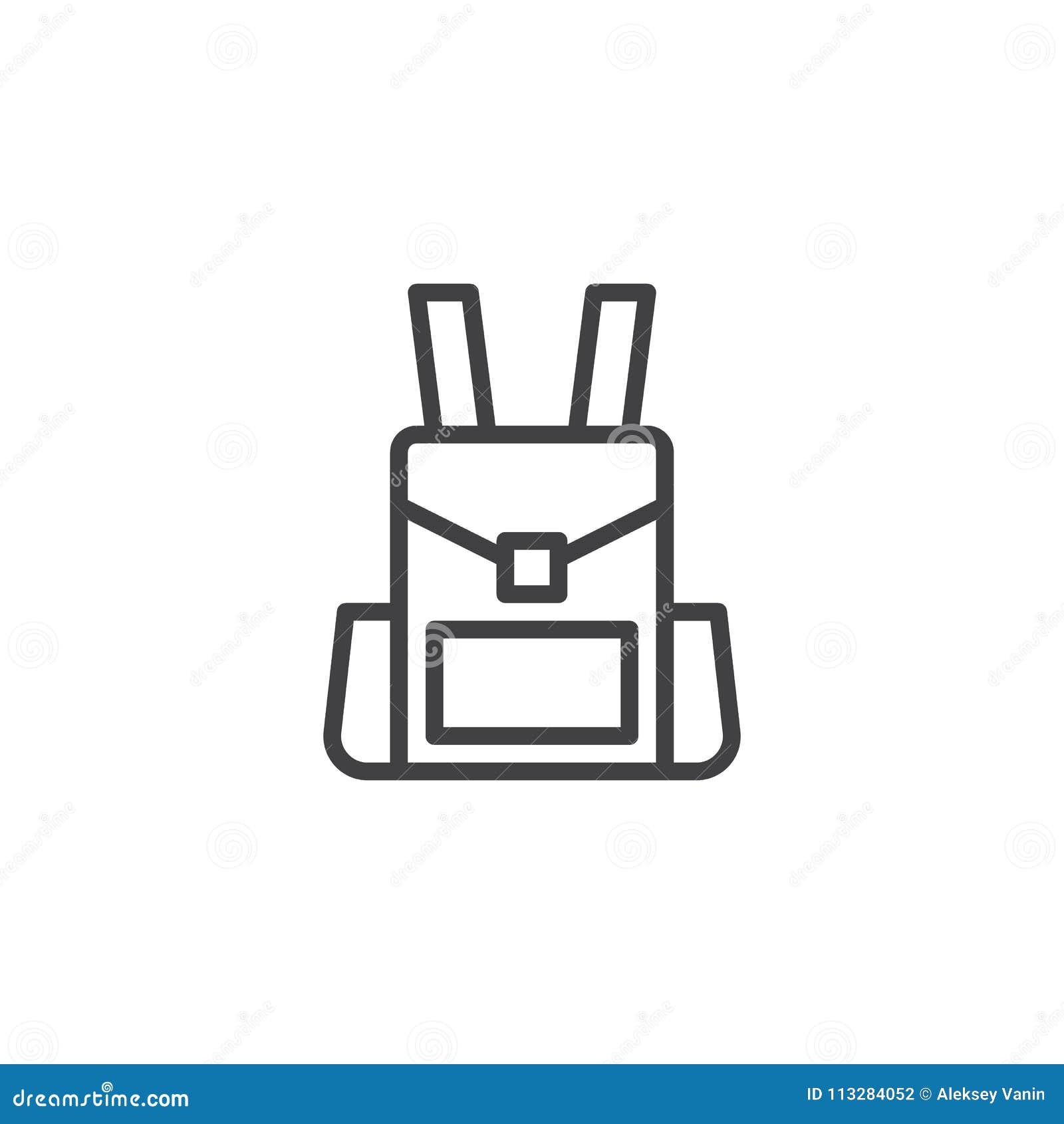 Set Of Backpack Outline Drawing Vector, Set Of Backpack In A Sketch ...