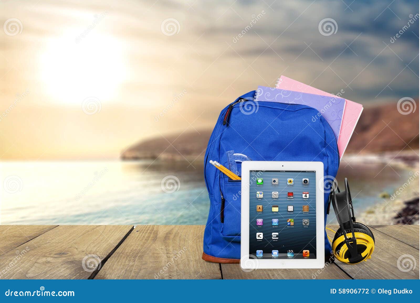 Backpack editorial photography. Image of open, white - 58906772