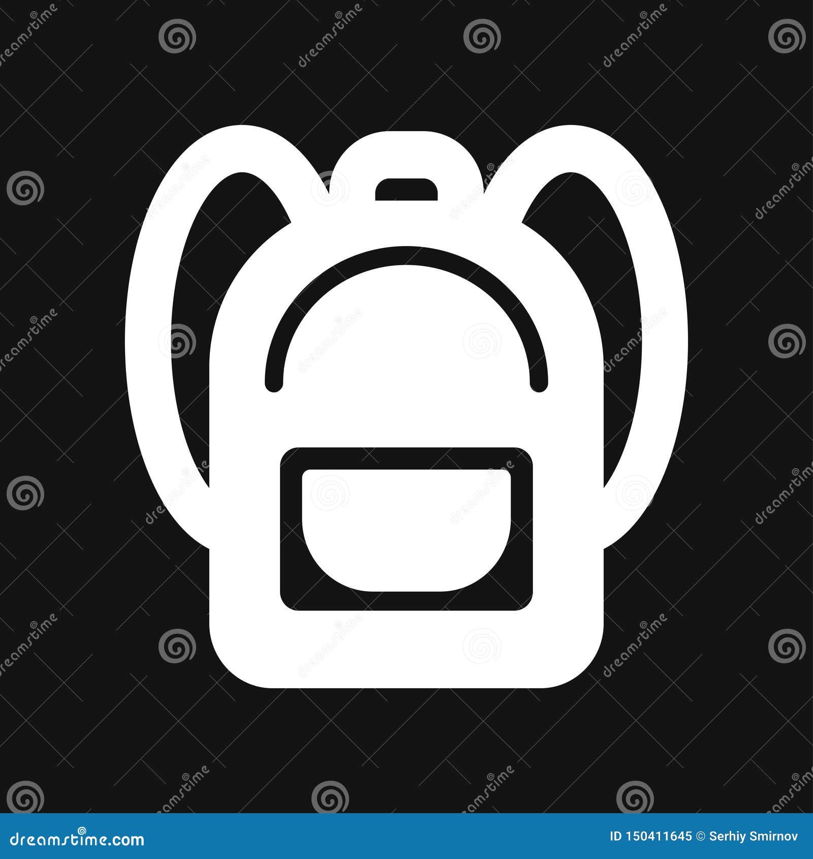 Backpack Solid Icon. Luggage Symbol Design, Designed For Web And App ...