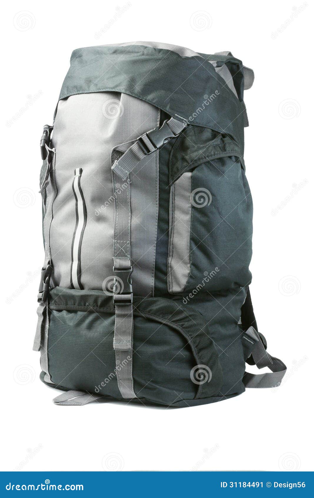 Backpack stock image. Image of material, white, trekking - 31184491