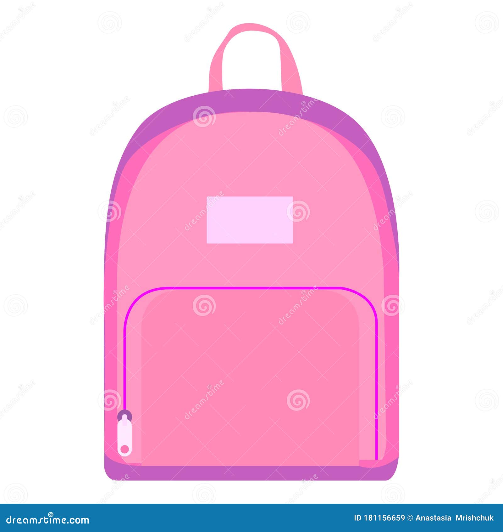 Backpack for Travel Drawing on White Background Stock Illustration ...