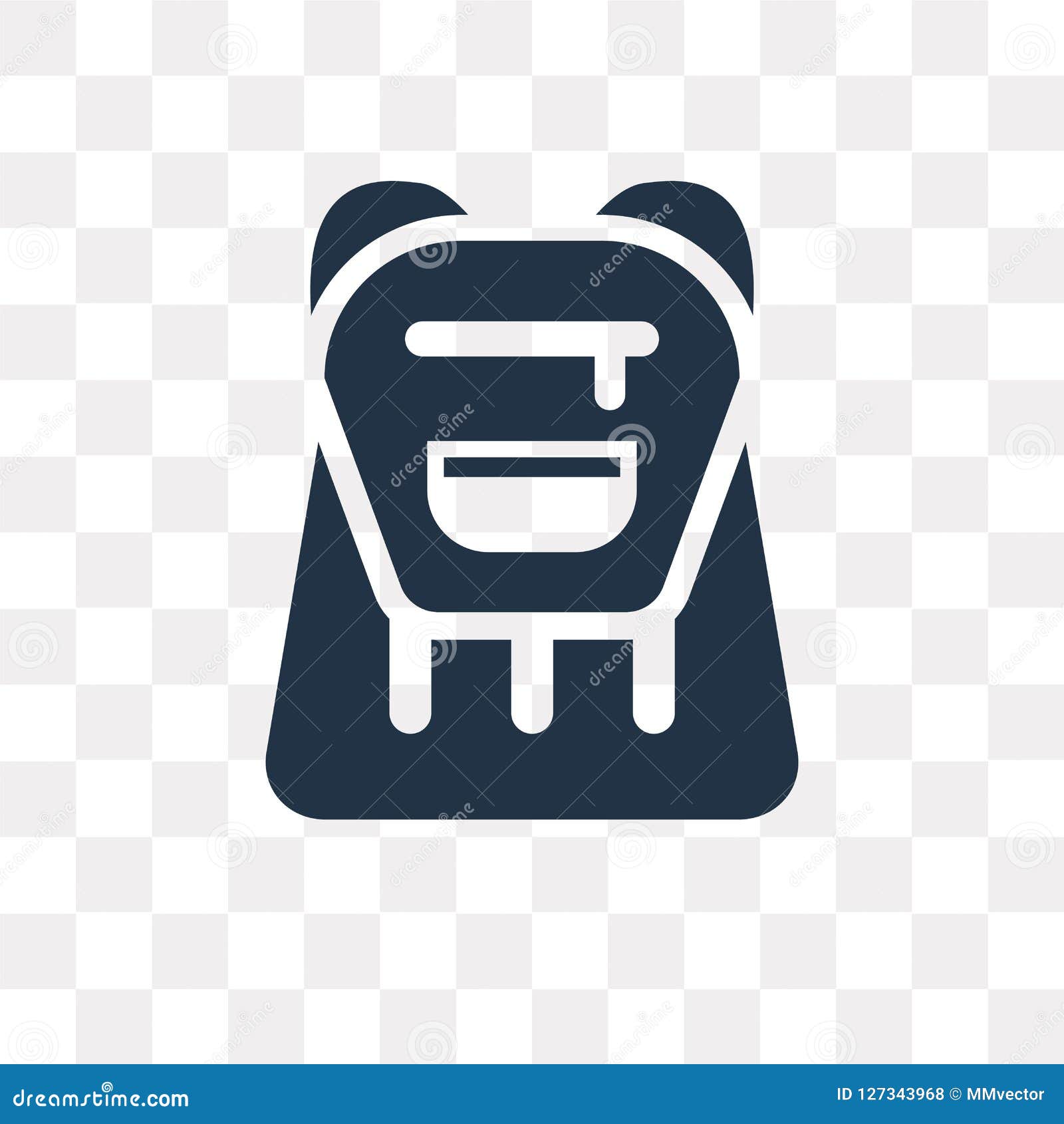 Backpack Vector Icon Isolated on Transparent Background, Backpack ...