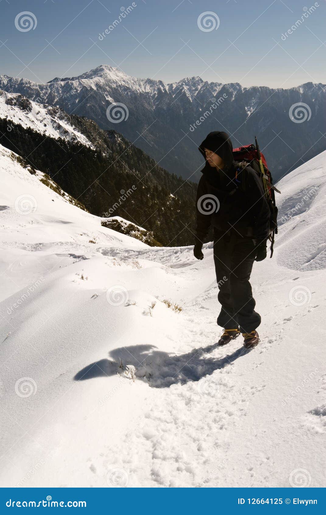 Backpacker stock image. Image of hiker, asian, extreme - 12664125