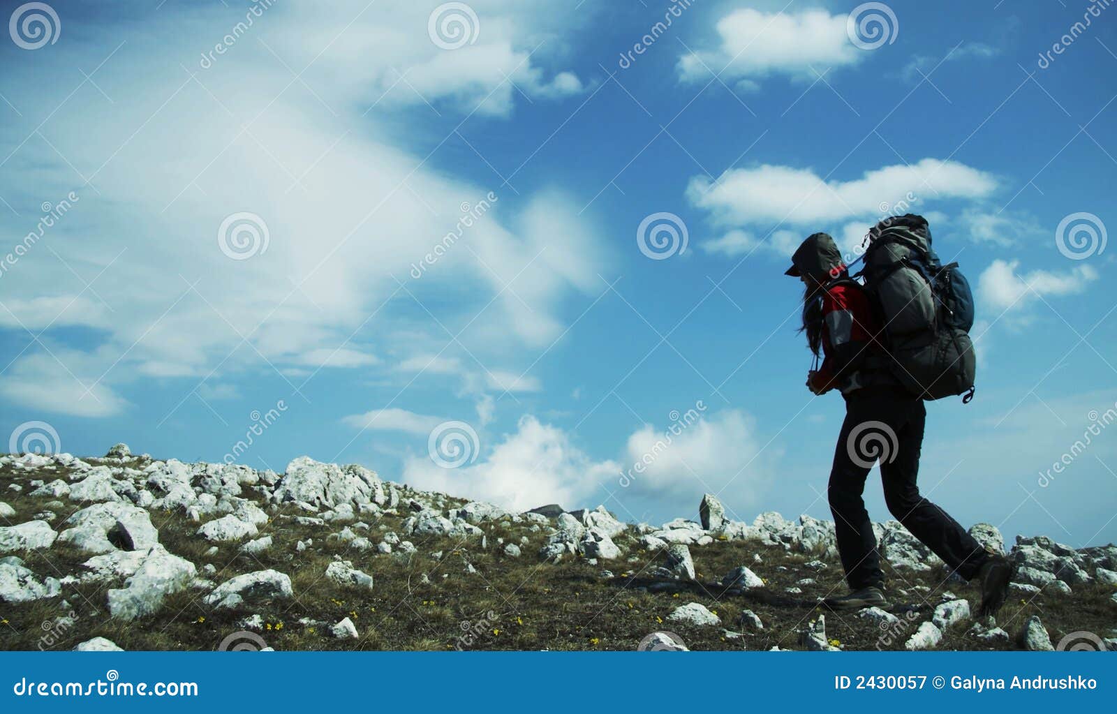 Backpacker stock image. Image of hiker, mountaineering - 2430057