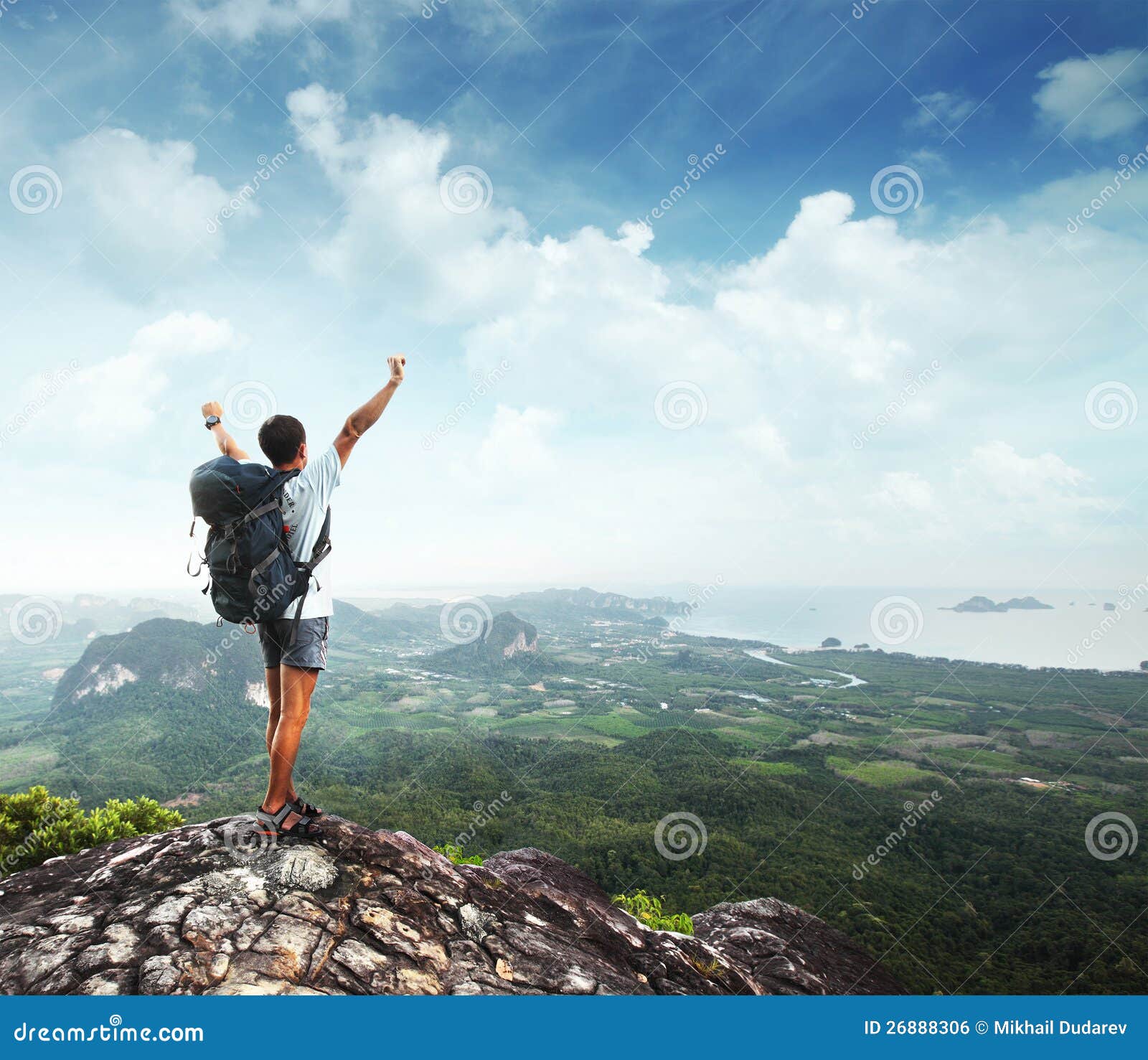 Backpacker stock photo. Image of countryside, leisure - 26888306