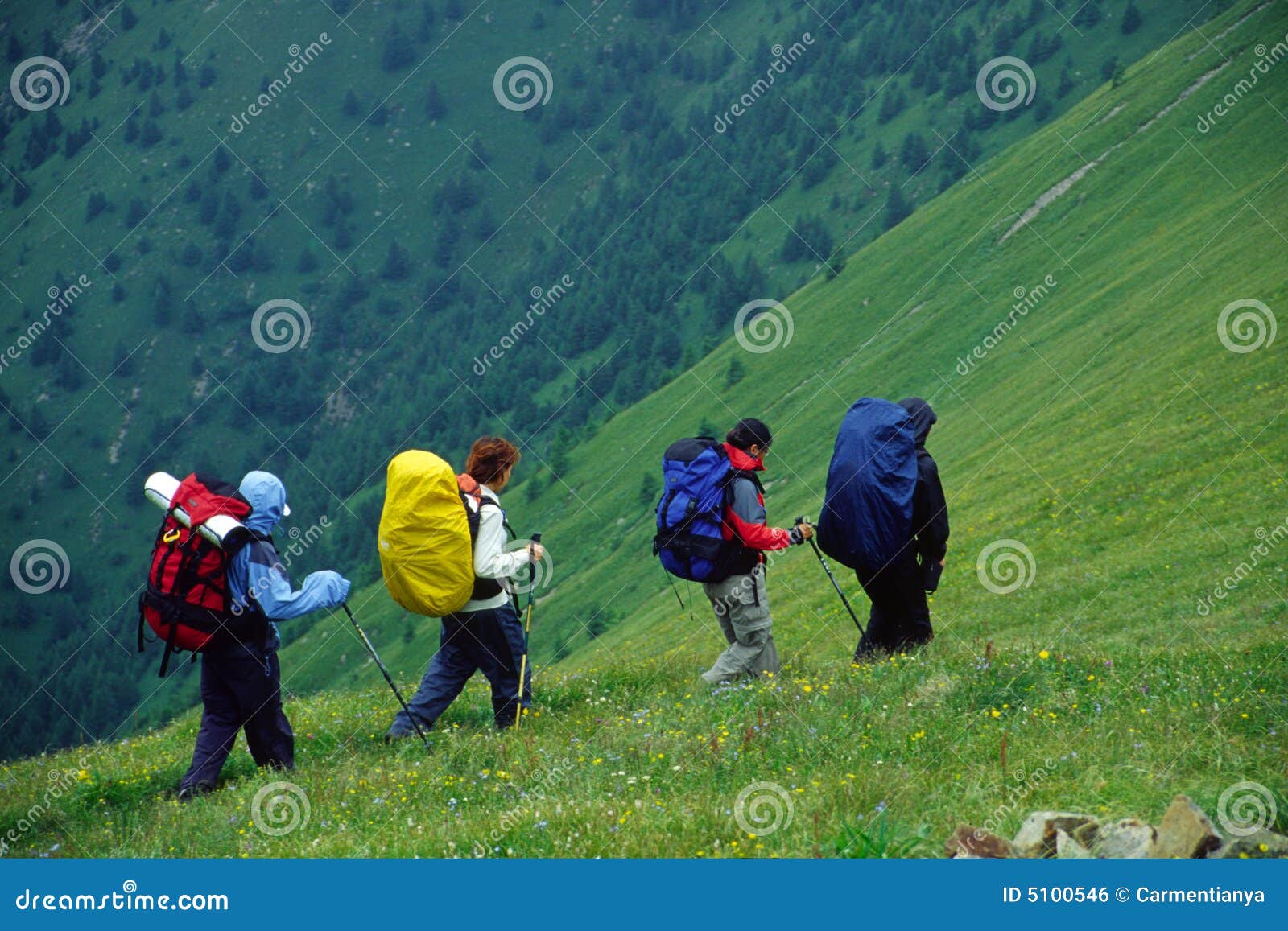 Backpacker stock photo. Image of nature, adventure, mountaineering ...