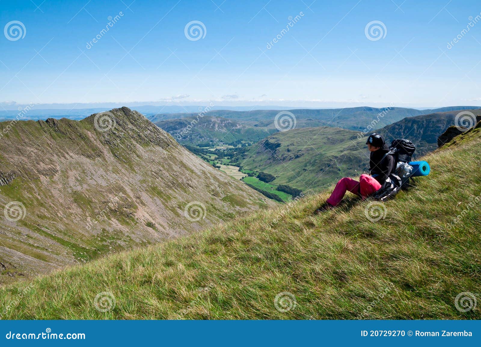 Backpacker in the Mountains Stock Photo - Image of hill, looking: 20729270