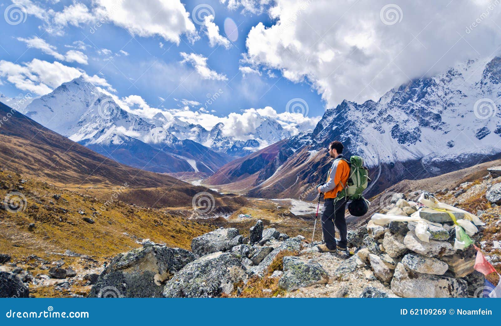 Backpacker in the outdoors stock image. Image of covered - 62109269