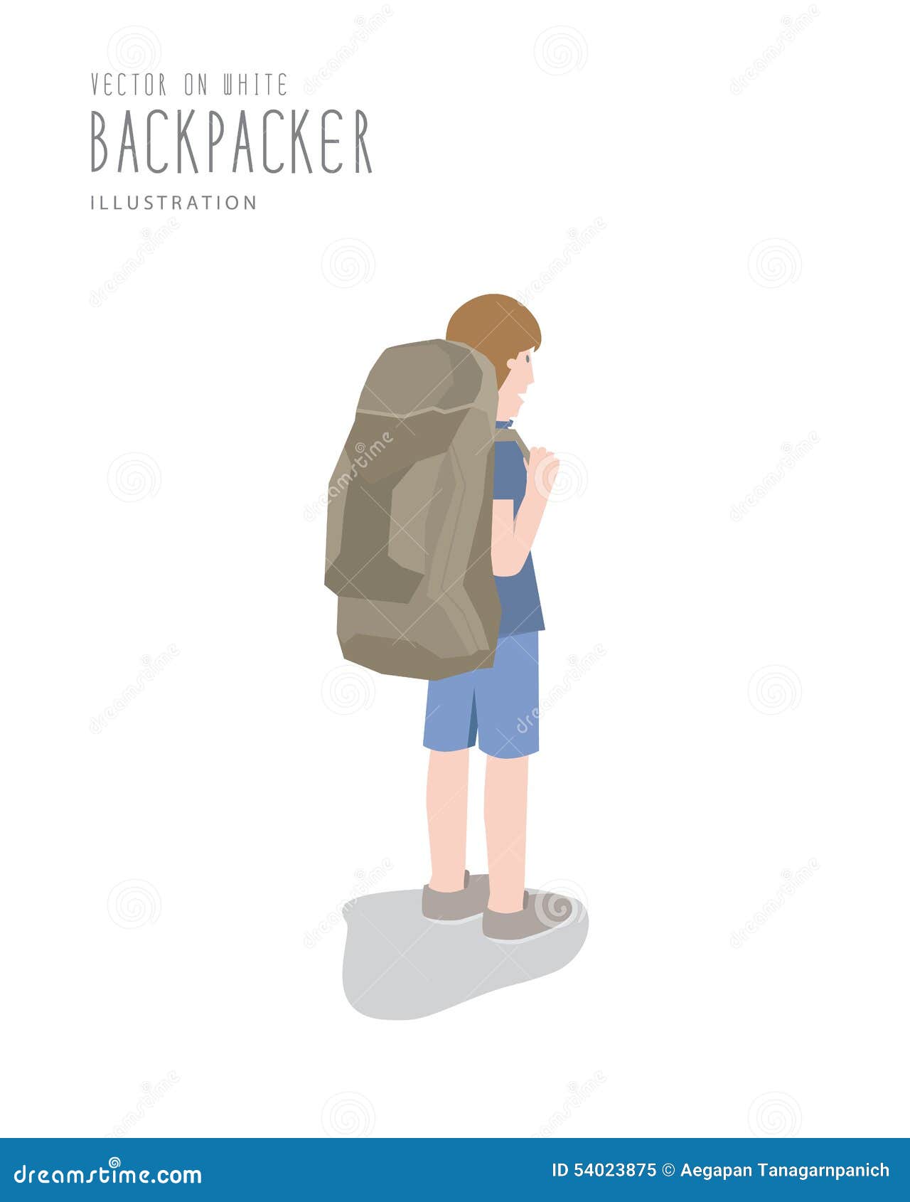 Vector Backpacker | CartoonDealer.com #57025311
