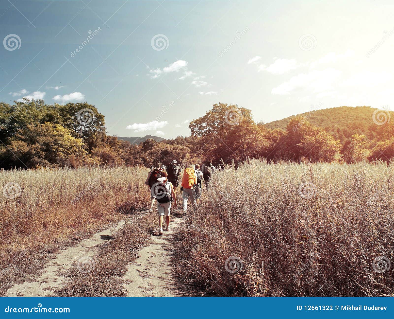 Backpackers stock photo. Image of path, person, extreme - 12661322