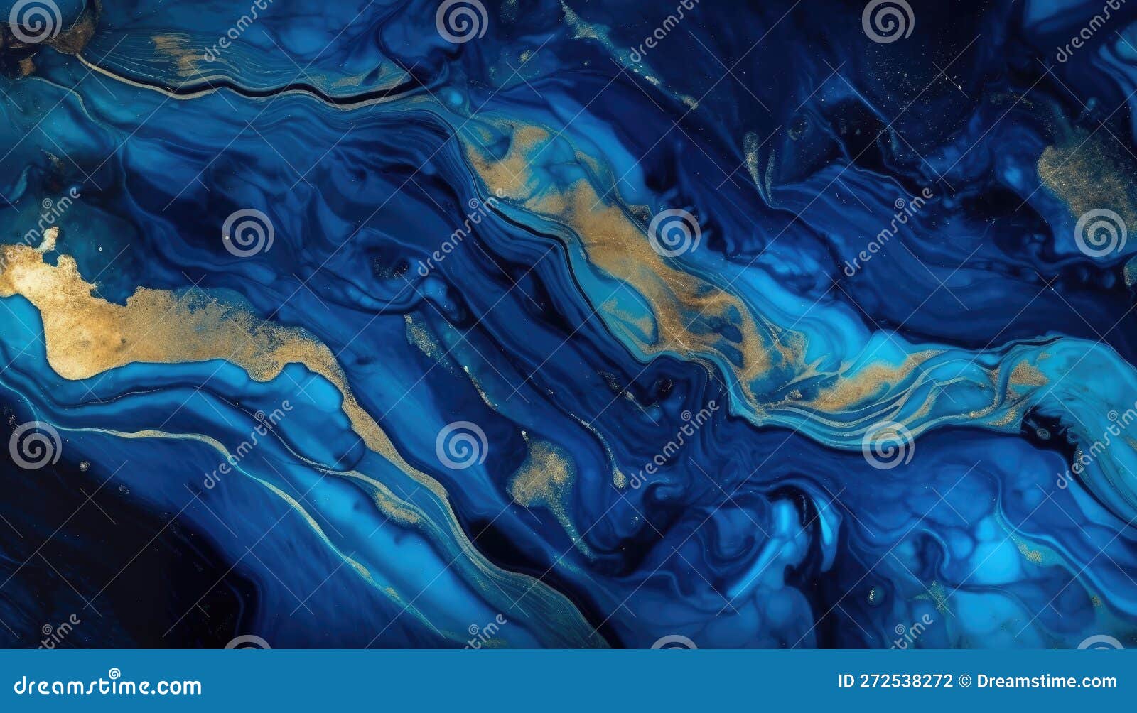 Backround of Gold Blue Marble Texture for Design Stock Illustration ...